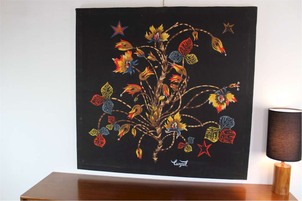 Jean Lurcat, French (1892 - 1966) Title: Tapestry of Flowers. Print on ...