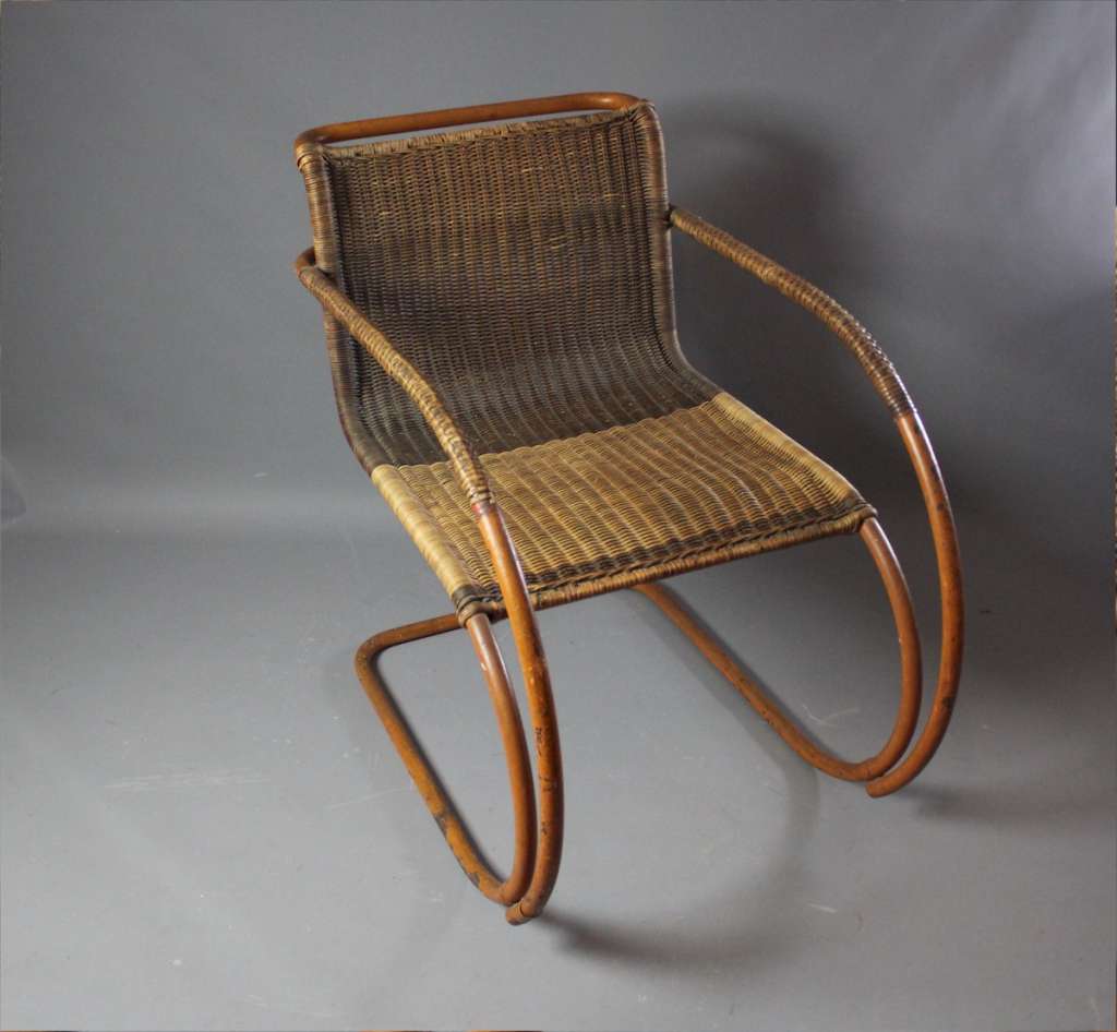 Rare Weissenhof armchair MR20 designed by Ludwig Mies Van Der Rohe ...