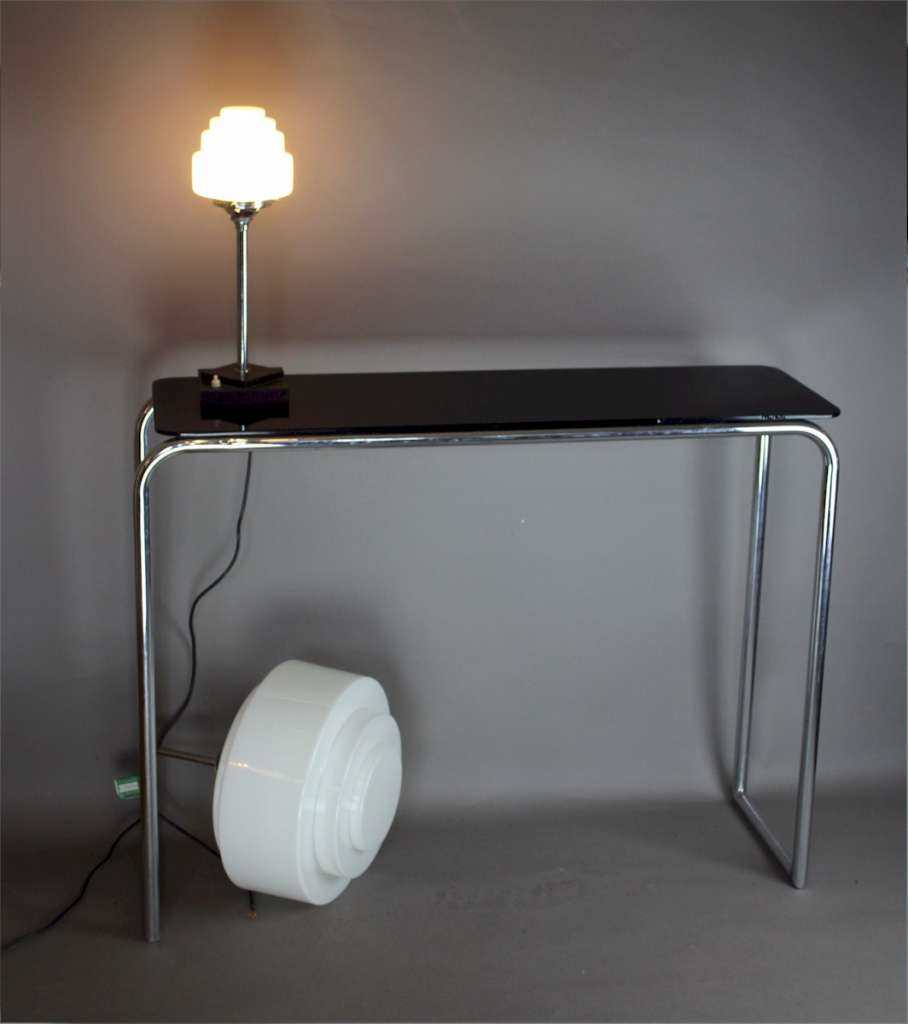 1930's Modernist chromed tubular steel console table by PEL | ART DECO ...