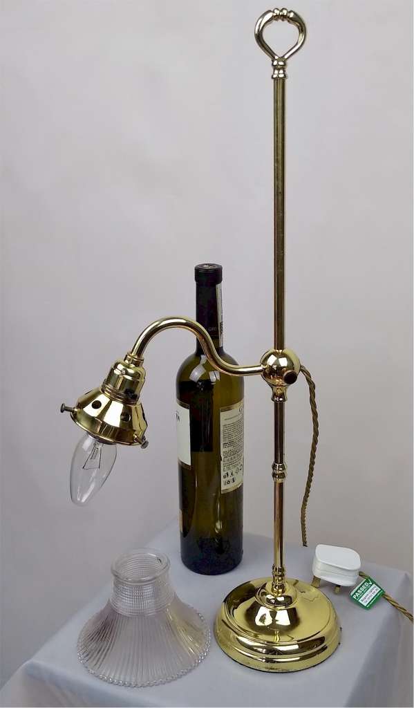 Adjustable library table lamp in brass | | Art Furniture