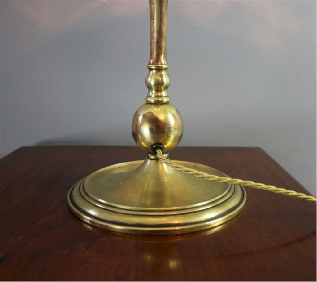 W.A.S Benson arts and crafts brass table lamp | SOLD | Art Furniture