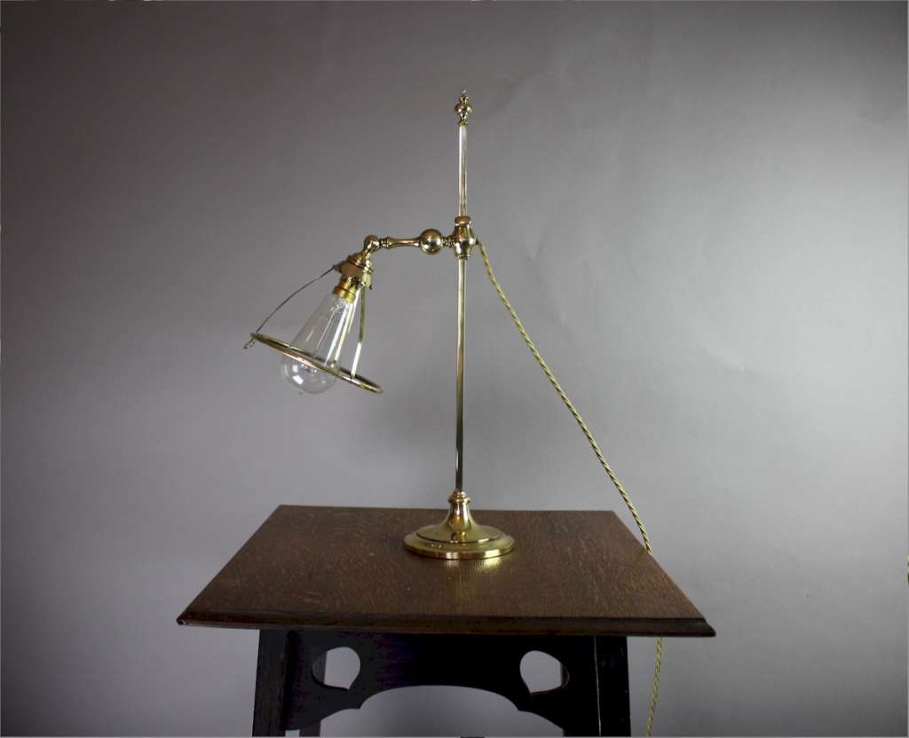Arts and Crafts brass table lamp by Faraday and Sons | | Art Furniture