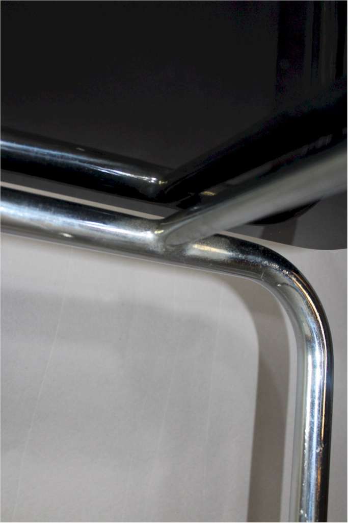 Modernist 1930's chromium plated tubular steel console table by PEL ...