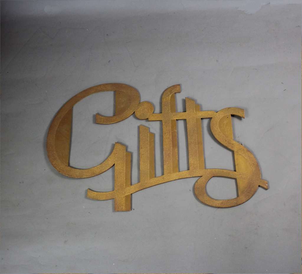 Vintage 1950's shop sign "Gifts" | | Art Furniture