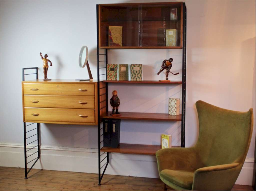 Ladderax teak shelving system by Staples | | Art Furniture