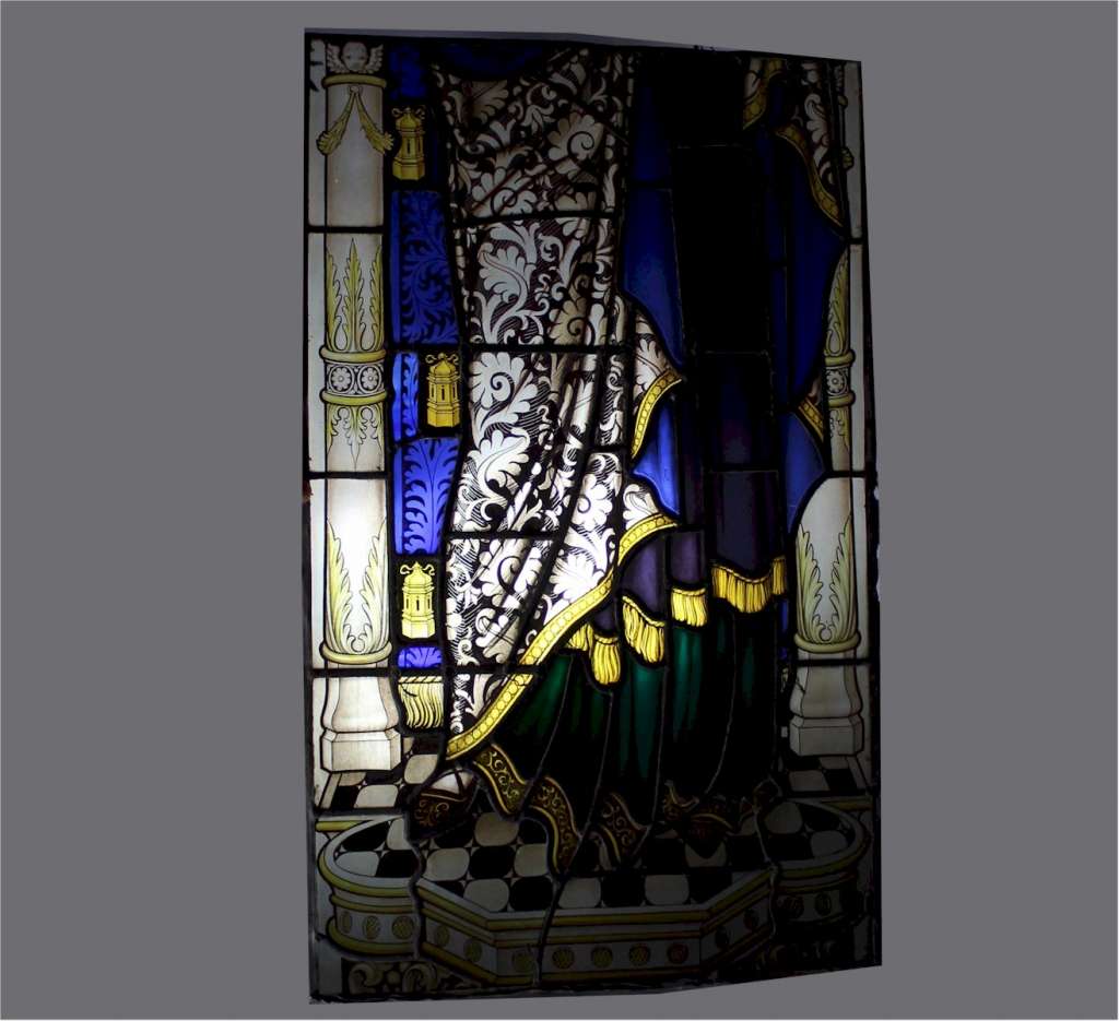 Wonderful Victorian stained glass panels Madonna and child | ART | Art ...