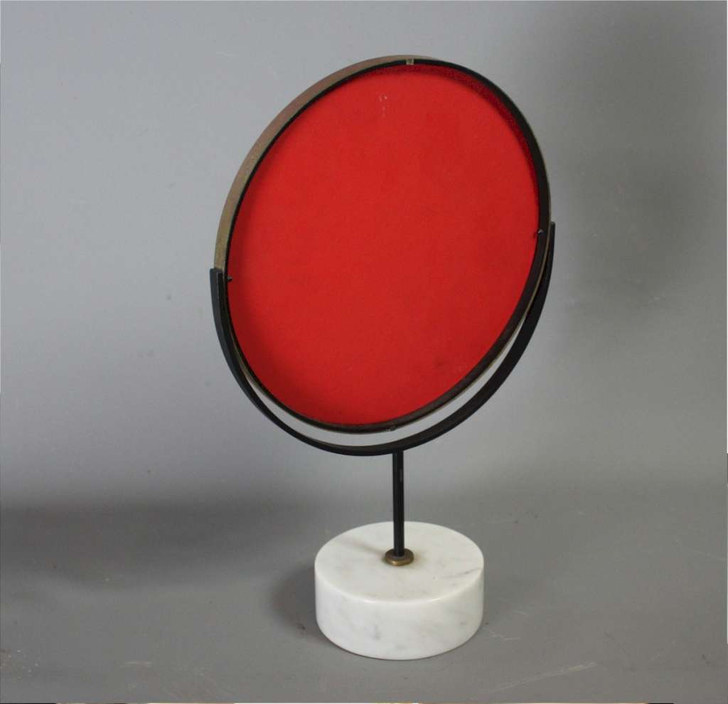 Mid Century brass and marble vanity mirror. | LATEST STOCK | Art Furniture
