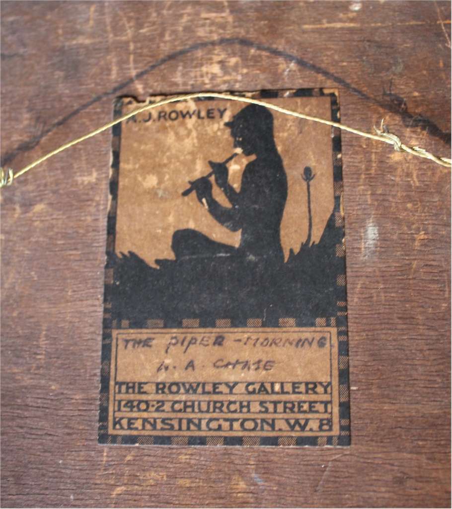 Rowley Gallery mirror "the Piper" by W Chase. | Art Deco Objects | Art ...