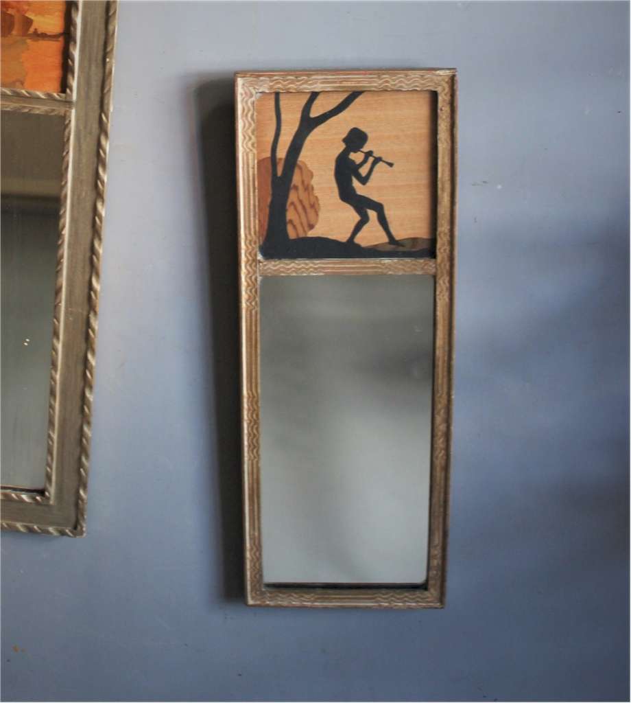 Rowley Gallery mirror "the Piper" by W Chase. | Art Deco Objects | Art ...