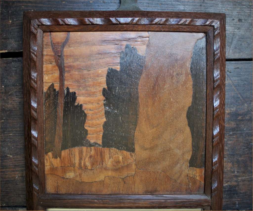 Rowley Gallery marquetry wall mirror "Woods" | Mirrors | Art Furniture