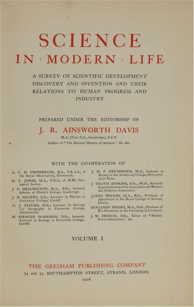 Talwin Morris designed covers Science in Modern Life | SOLD | Art Furniture