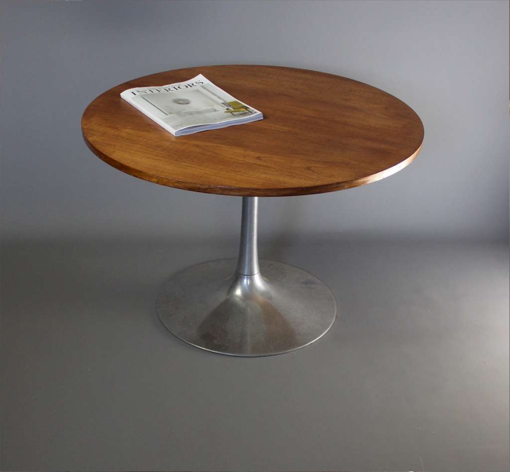 Mid Century Teak circular table on tulip base | Mid Century Furniture ...