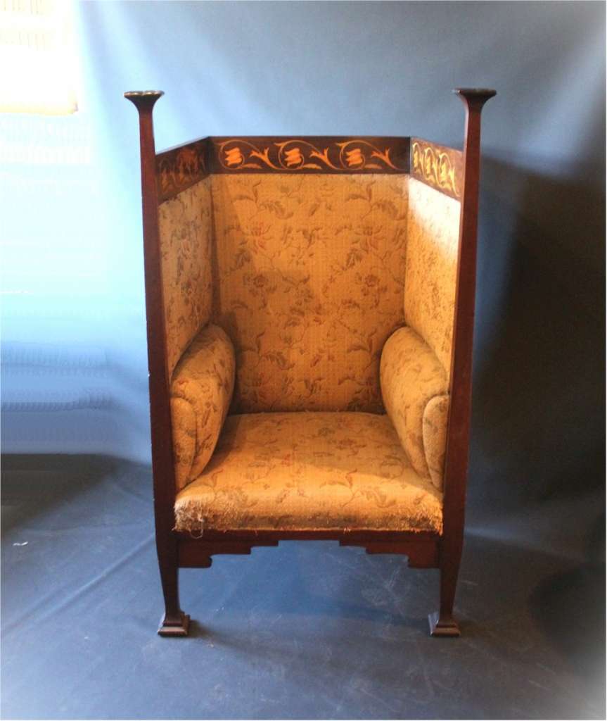 Rare Nouveau throne chair by Walter Cave | SOLD | Art Furniture