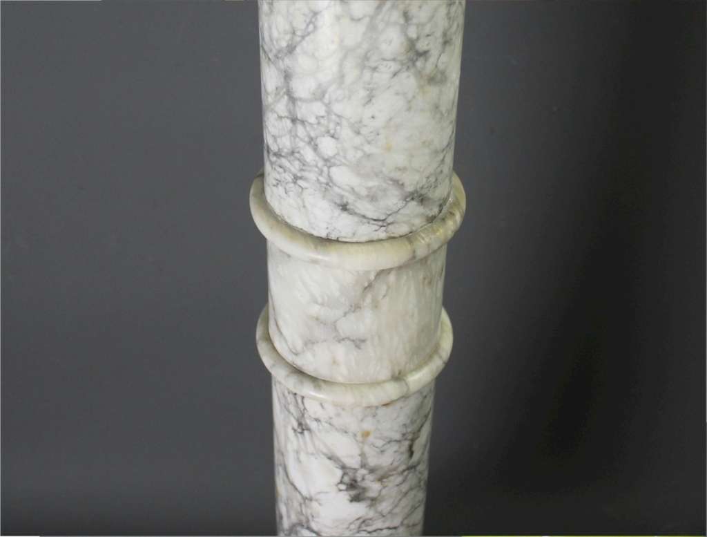 Mid Century white marble column | Mid-Century Objects | Art Furniture